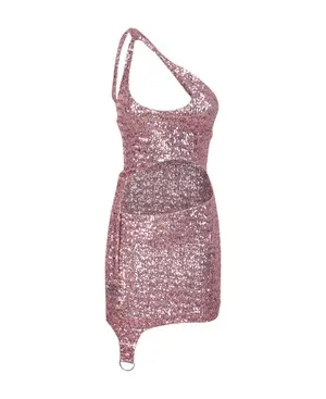 AMBUSH Asymmetrical Cut-out Mini Dress - Multicolor