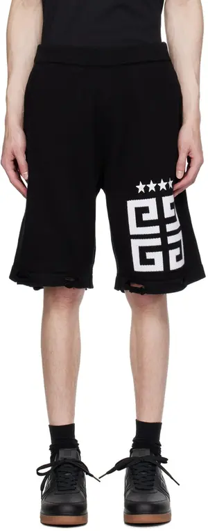 Givenchy 4g Stars Bermuda Shorts - Black