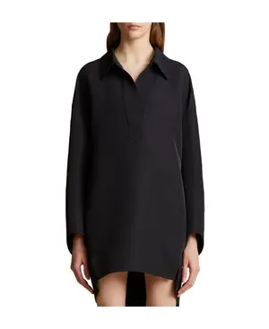Khaite The Kal Long-sleeved Shirt Dress - No