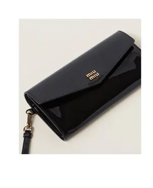 Miu Miu Patent Leather Card Holder