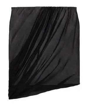Helmut Lang Bubble Hem Mini Skirt - Black
