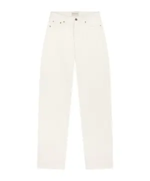 LOULOU STUDIO Belt Ring Denim Trousers - White