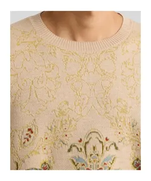Etro Paisley Pattern Crew Neck Sweater - Nude