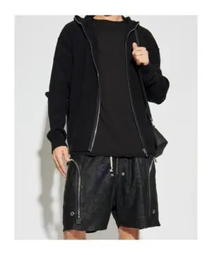 Rick Owens Side-tie Organic Cotton T-shirt - Black