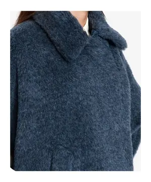 Max Mara Lapel Cape - Blue