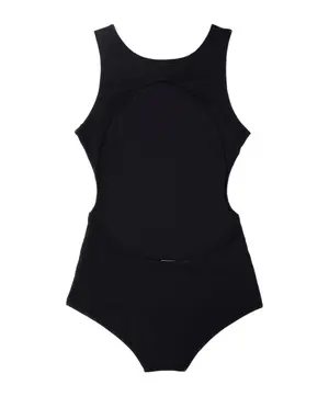 JIL SANDER Logo Printed One-piece Swimsuit - Black