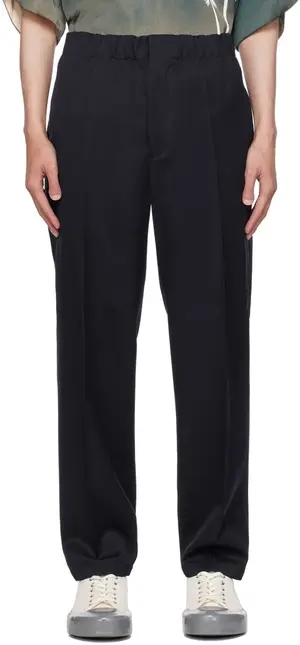 JIL SANDER Tailored Tapered Trousers - Black
