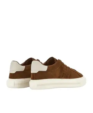 Hogan Suede H Patch Sneakers - Brown