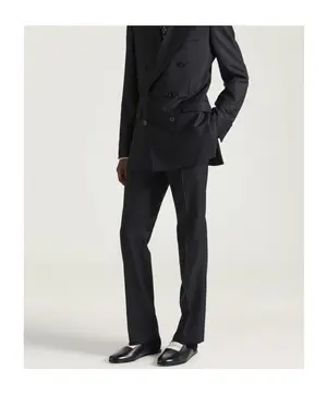 Givenchy Striped Wool Tailored Trousers - Black