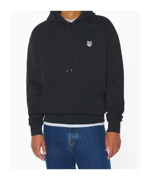 Maison Kitsuné Fox Head Patch Hoodie - Black