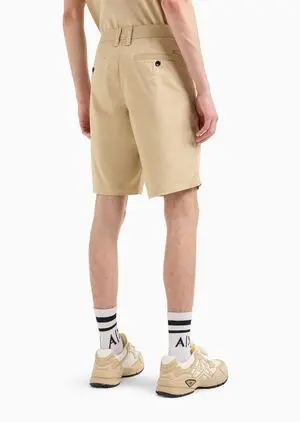 Armani Exchange Mid-rise Chino Shorts