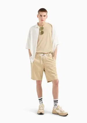 Armani Exchange Mid-rise Chino Shorts