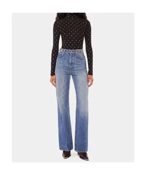 Rabanne Embellished High Neck Long Sleeve T-shirt