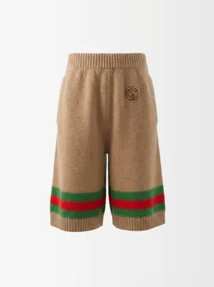 Gucci Striped Knit Knee-length Shorts