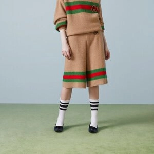 Gucci Striped Knit Knee-length Shorts