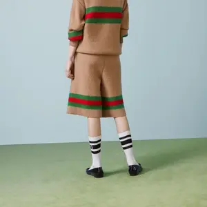 Gucci Striped Knit Knee-length Shorts
