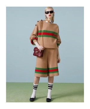 Gucci Striped Knit Knee-length Shorts