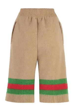 Gucci Striped Knit Knee-length Shorts