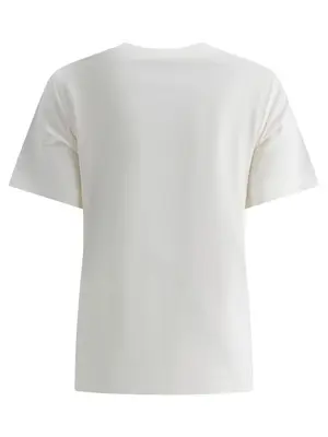 Burberry Checked Patch Crewneck T-shirt - Chalk