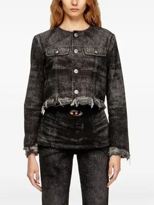 DIESEL® De-graffy Distressed Denim Jacket