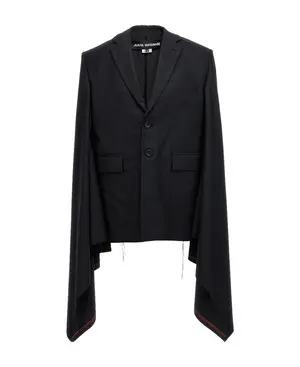Junya Watanabe Cape With Wide Sleeves And Buckle Detail