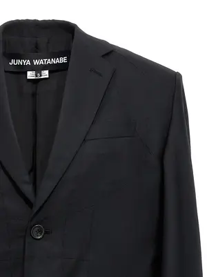 Junya Watanabe Cape With Wide Sleeves And Buckle Detail