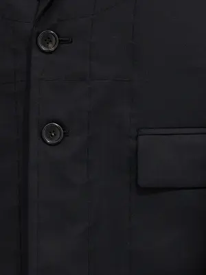 Junya Watanabe Cape With Wide Sleeves And Buckle Detail