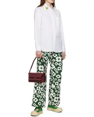 Marni Trunk Foldover Shoulder Bag