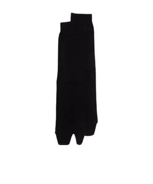 MAISON MARGIELA Tabi Toe Ribbed Socks - Black