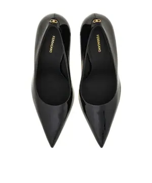 FERRAGAMO Pointed Toe Pumps - Black