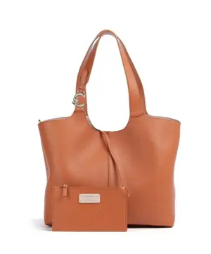 COCCINELLE C-easy Large Shoulder Bag - Orange