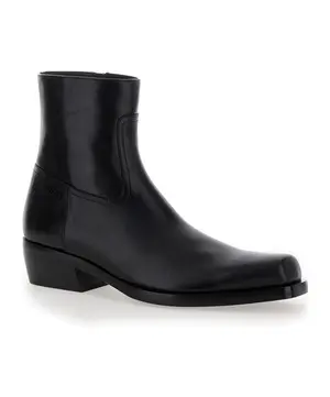 Versace Square-toe Zipped Boots