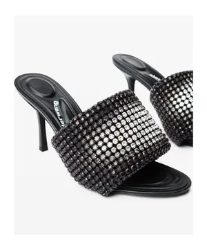 Alexander Wang Heiress Embellished Mules - Black