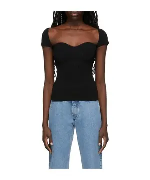 Khaite Ribbed Knit Top