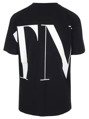 Valentino Garavani Vltn Logo Print Crewneck T-shirt - Black