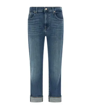 7 For All Mankind Relaxed Skinny Jeans With Turn-up Hem