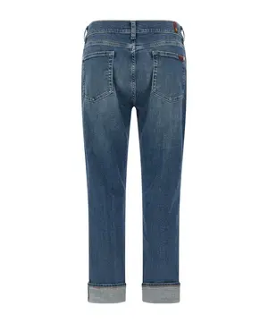 7 For All Mankind Relaxed Skinny Jeans With Turn-up Hem