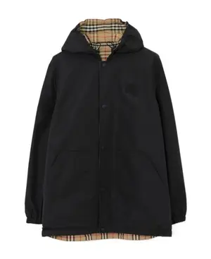Burberry Checked Hooded Reversible Jacket
