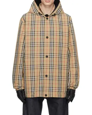 Burberry Checked Hooded Reversible Jacket