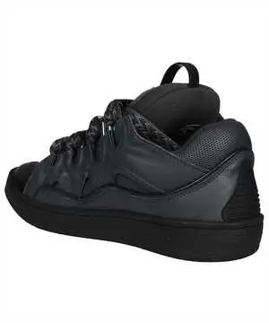 LANVIN Curb Lace-up Sneakers - Black