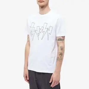 Neil Barrett Thunderbolt-print Crew-neck T-shirt