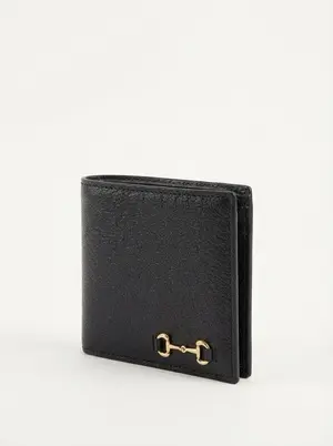 Gucci Horsebit Bi-fold Wallet - Black