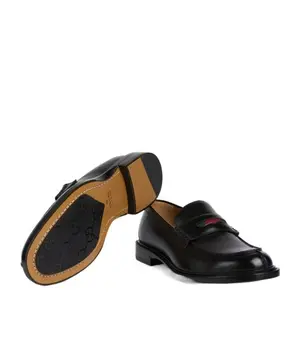 Gucci Web Detailed Loafers