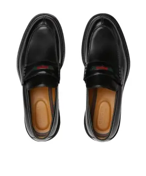Gucci Web Detailed Loafers