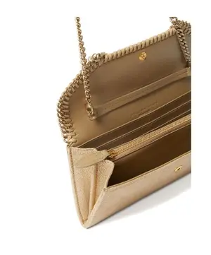 Stella McCartney Falabella Chain-detailed Wallet - Gold