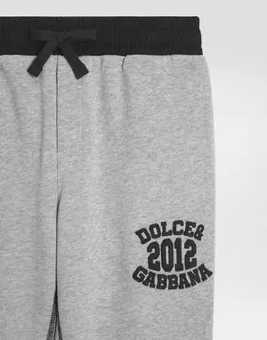 Dolce & Gabbana Cotton Track Pants With Designer Logo
