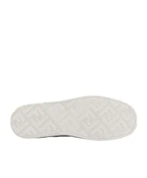 Fendi Low-top Lace-up Sneakers With Ff Inlay