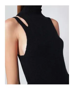 ROBERTO COLLINA Sleeveless Turtleneck Knitwear
