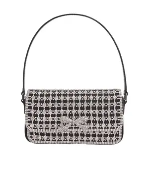 SELF-PORTRAIT Embellished Baguette Bag