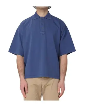 Barena Venezia Buttoned Logo Embroidered Polo Shirt - Blue